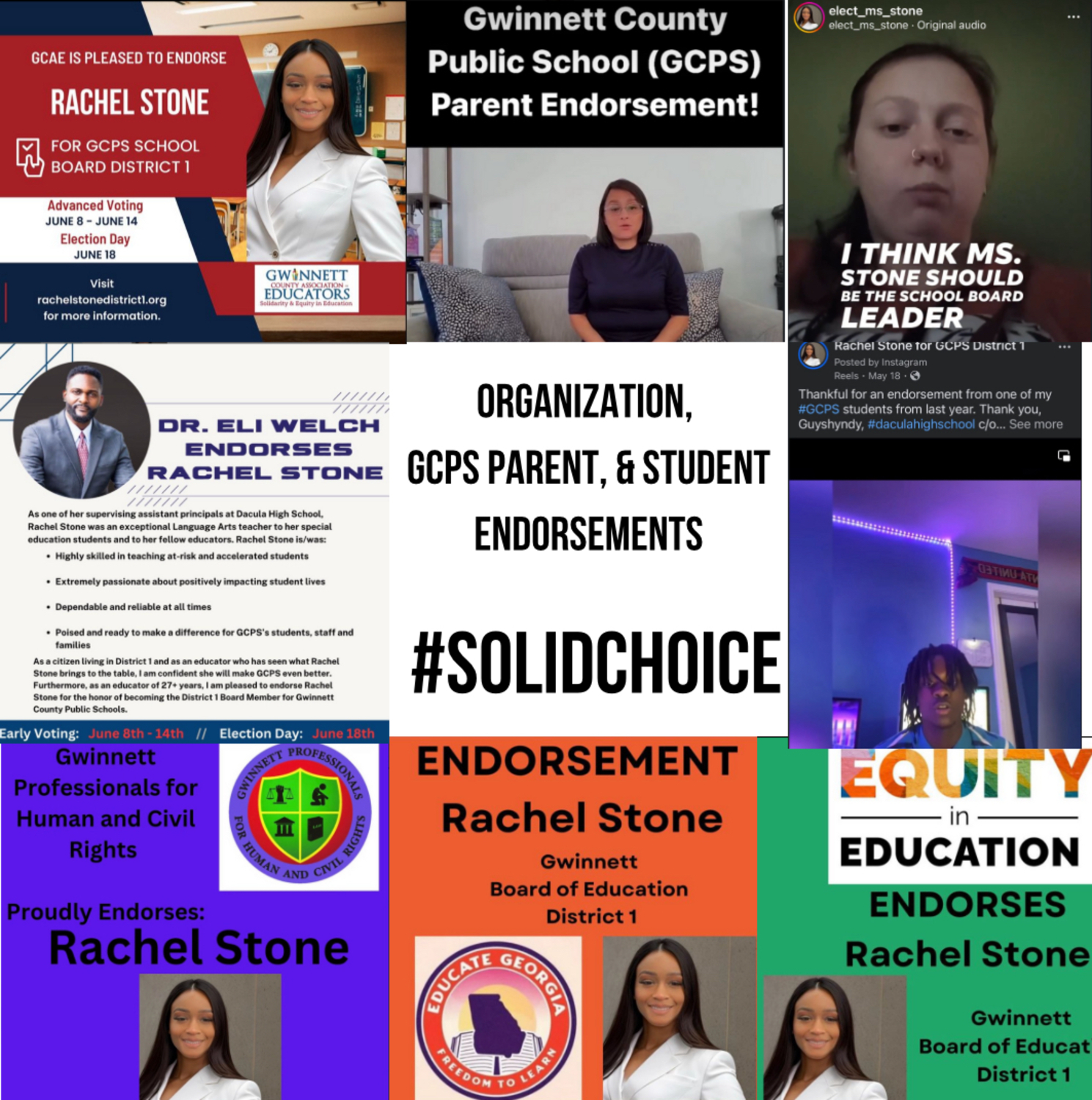 Rachel Stone for Gwinnett County Board of Education, District 1