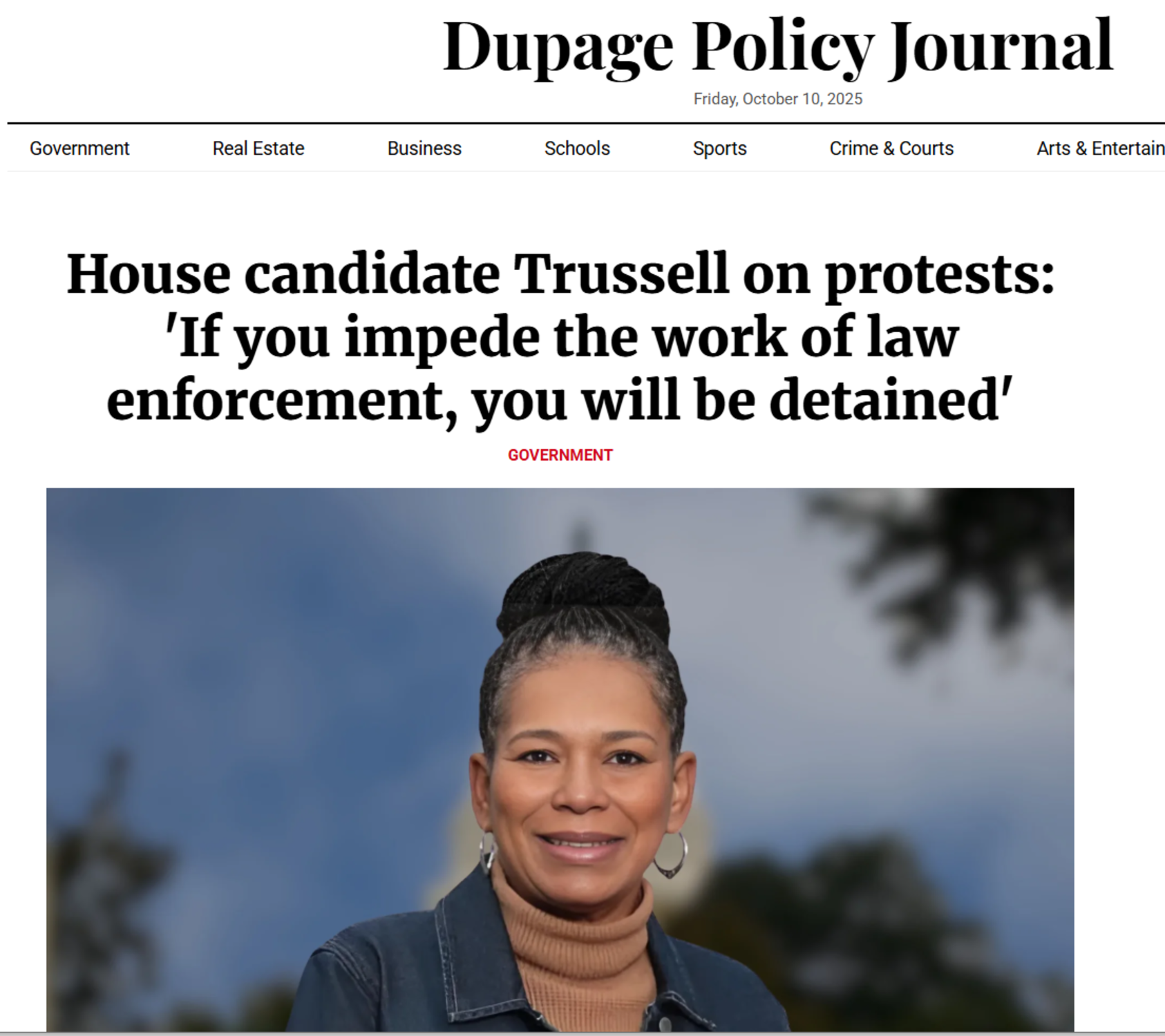 Stephanie Trussell, Republican for Illinois State Rep District 42