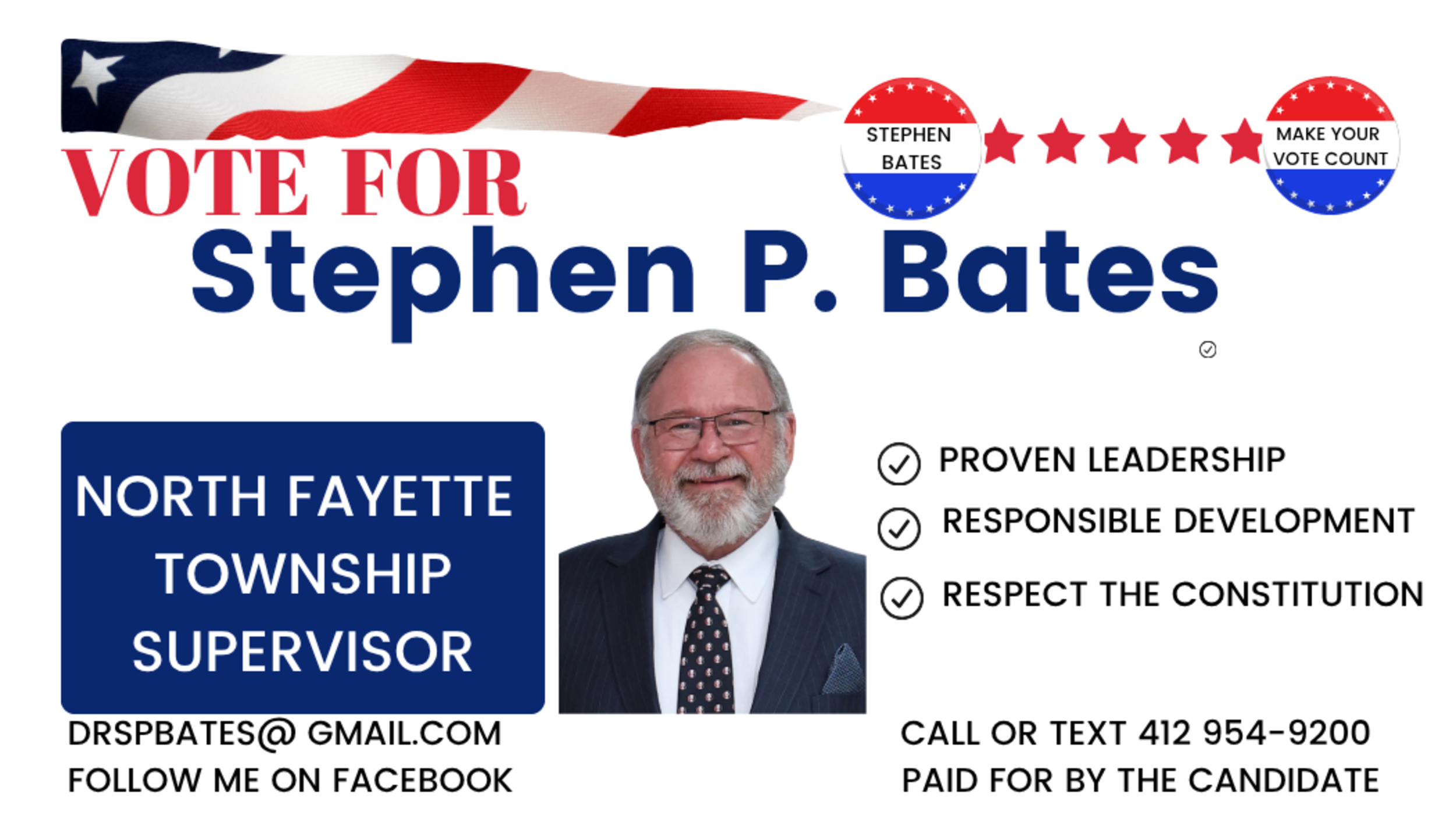 Stephen Bates for Supervisor, North Fayette Township