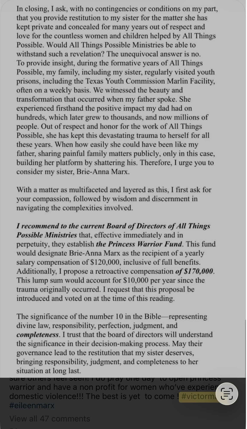 Victor Marx ABUSED his children according to his daughter Brie