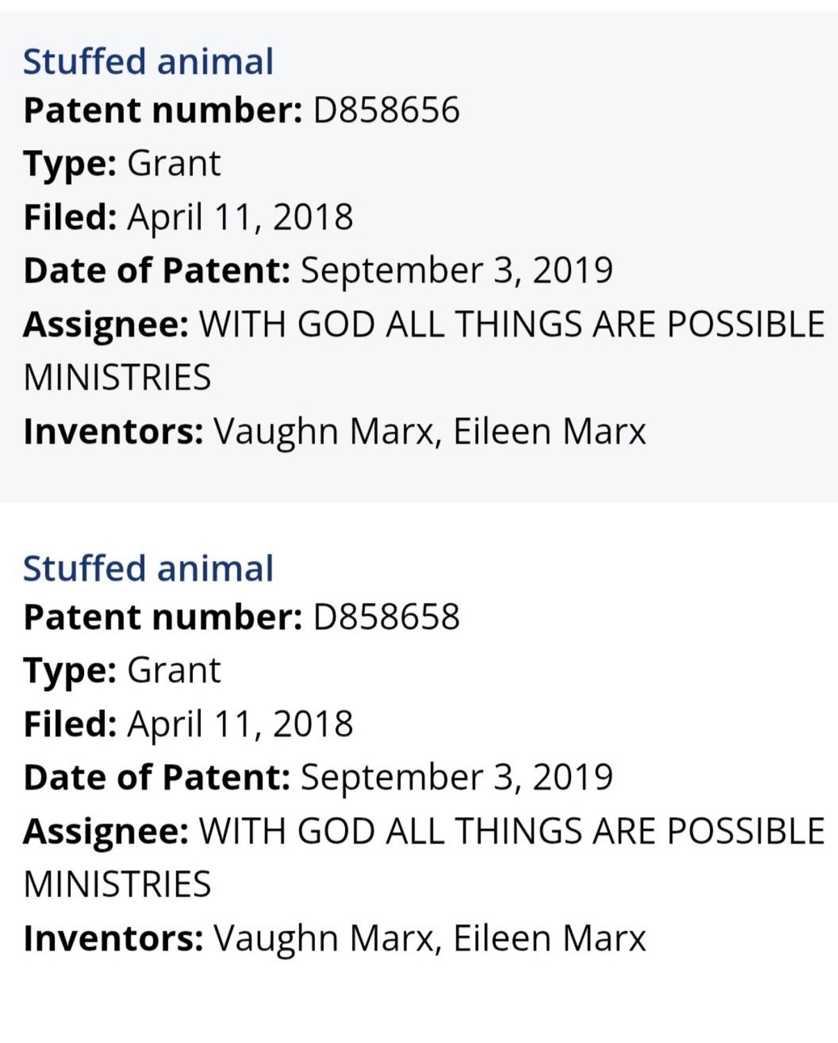 Lion & The Lamb-Marx patented stuffy for kids in need