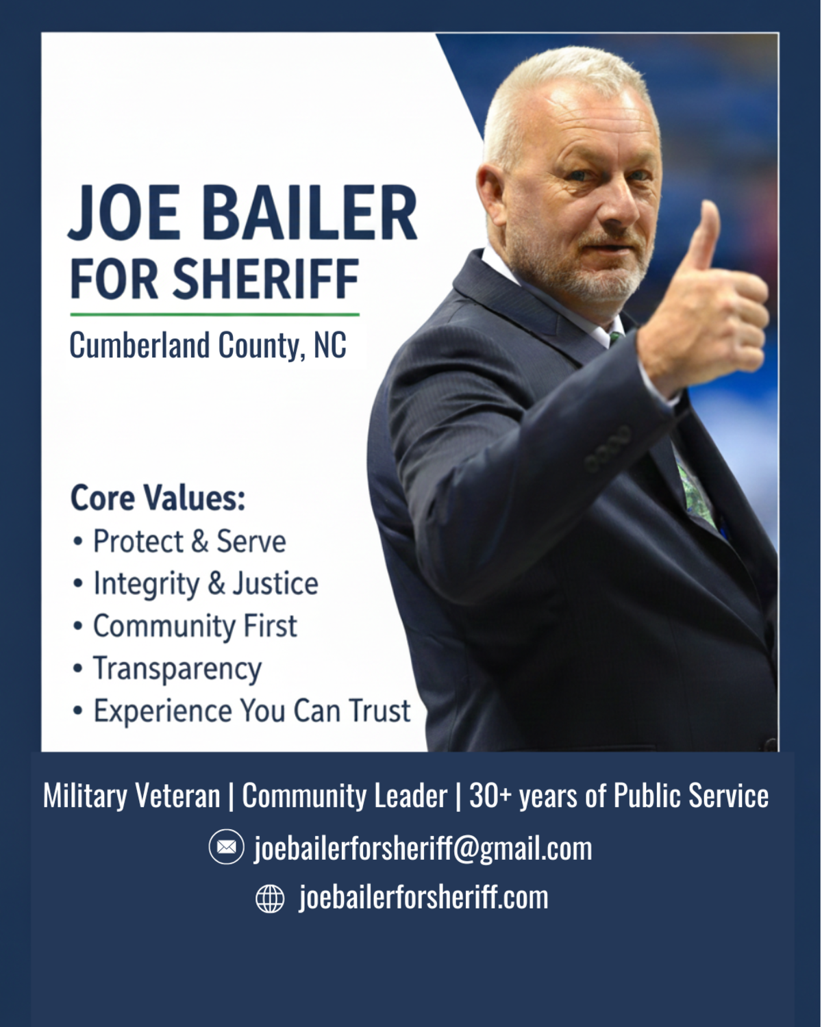 Joe Bailer for Sheriff