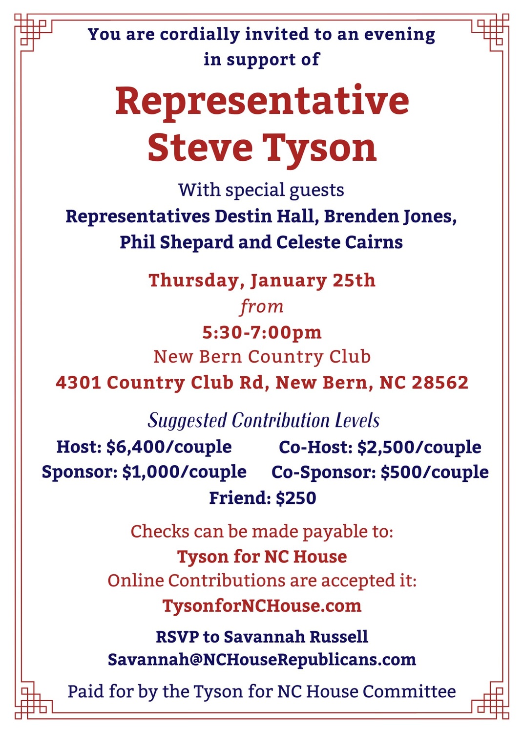 Steve Tyson for NC House